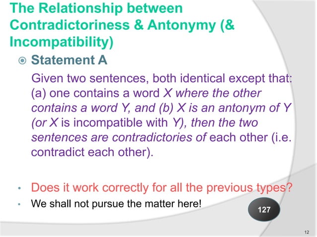 Unit 11 Sense Relations (2) | PPTX