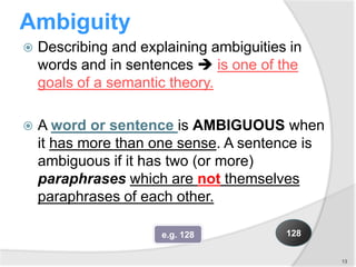 Unit 11 Sense Relations (2) | PPTX