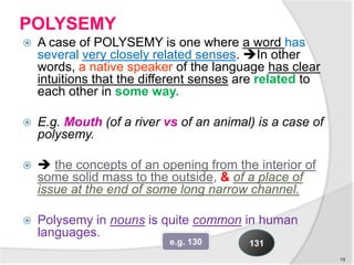 Unit 11 Sense Relations (2) | PPTX