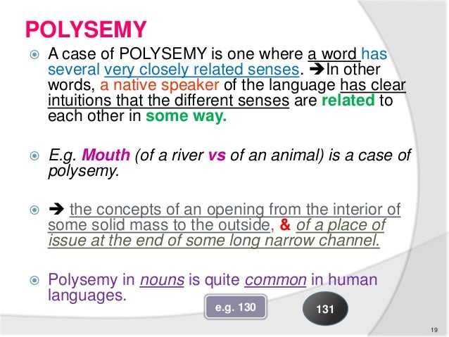 Unit 11 Sense Relations (2)