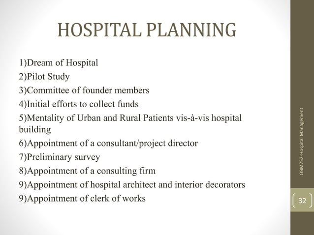 HOSPITAL MANAGEMENT | PPTX | Healthcare Industry | Industries