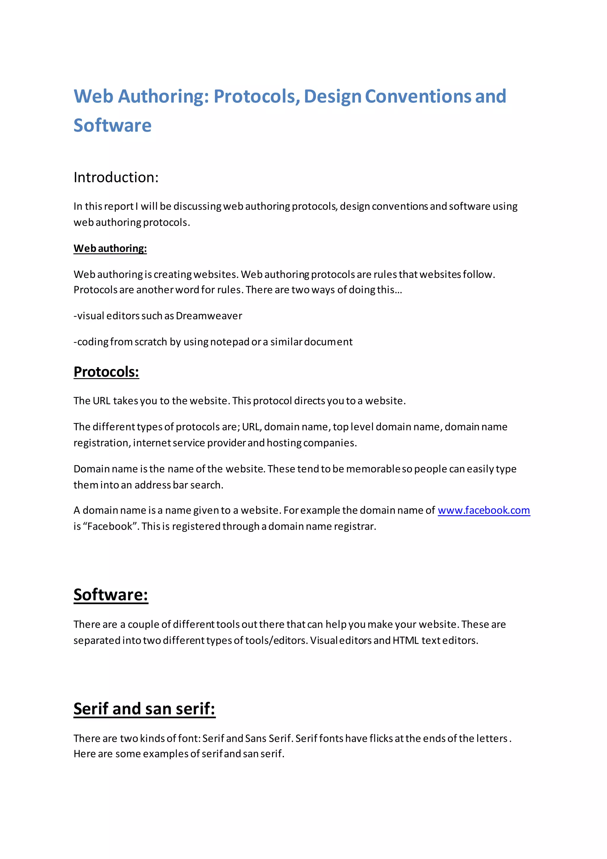 Unit 11 assignment 1 web authoring | PDF Unit 11 assignment 1 web authoring | PDF