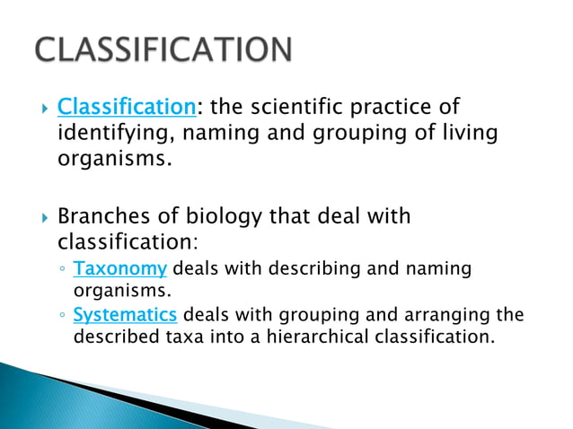 Unit 11 biodiversity and classification | PPTX | Biological Sciences ...