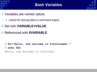 Unit 11 configuring the bash shell – shell script | PPT