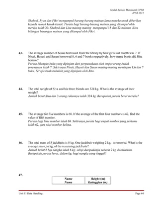Unit 11 data handling new | PDF