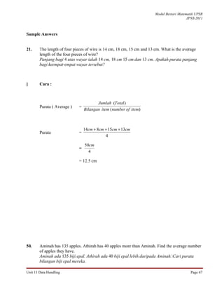 Unit 11 data handling new | PDF