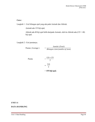 Unit 11 data handling new | PDF
