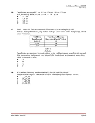 Unit 11 data handling new | PDF