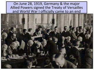 WWI Unit - Treaty of Versailles Lecture | PPT | Free Download
