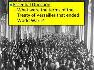 WWI Unit - Treaty of Versailles Lecture | PPT | Free Download
