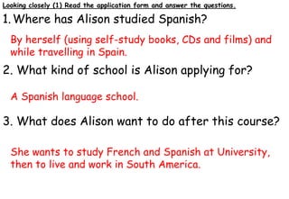 Unit 11 English for life Writing (Entry 2) - Course applications.pptx