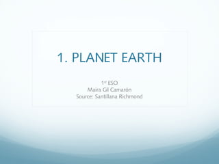 Unit 1 - Earth in space | PPS