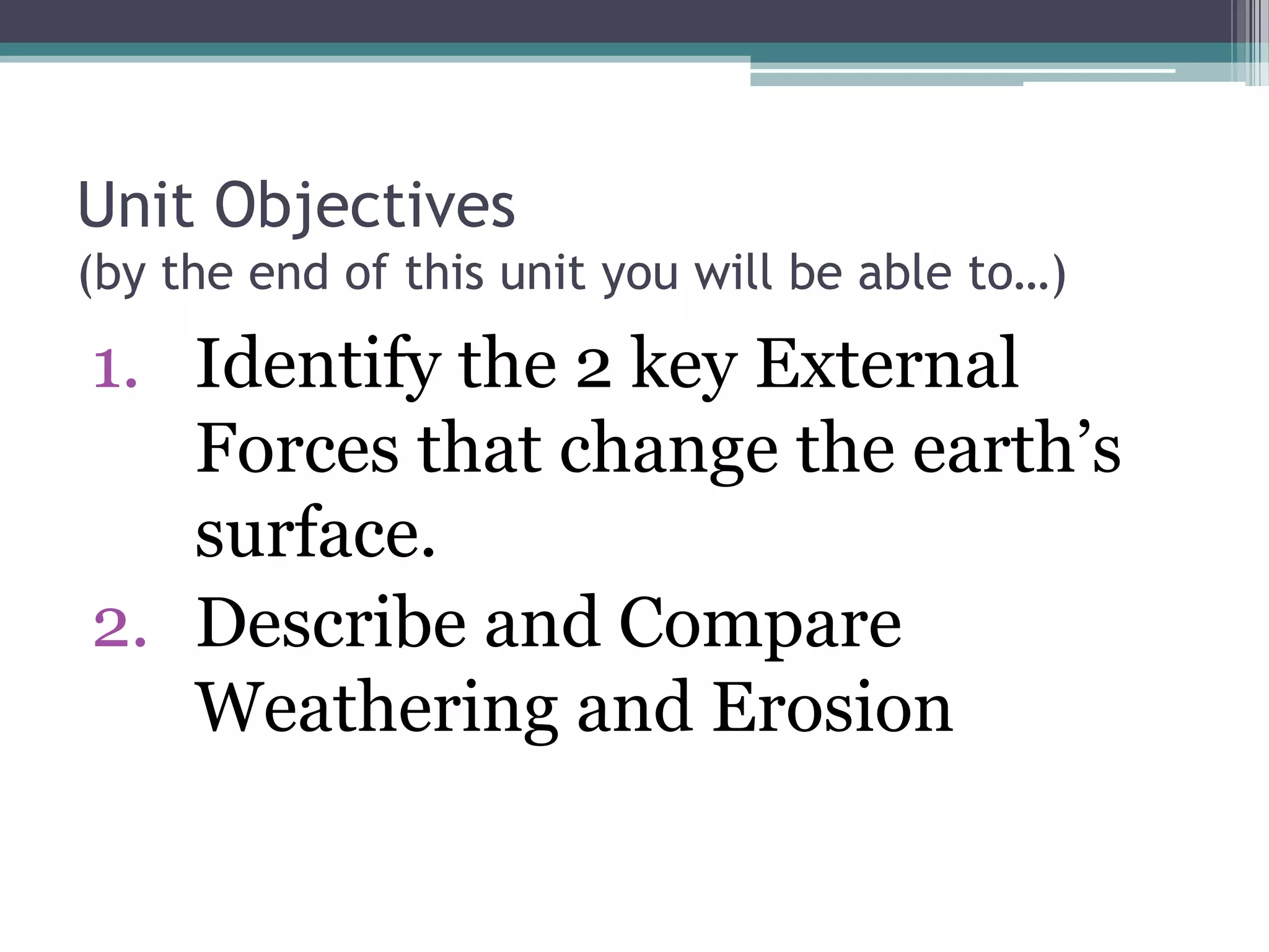 Unit 11 external forces | PPTX