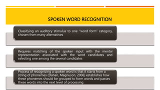 WORD RECOGNITION MASLP | PPTX