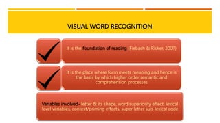 WORD RECOGNITION MASLP | PPTX