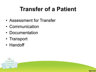 PROCESS OF HOSPITALIZATION.............. | PPT