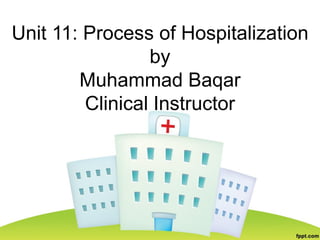 PROCESS OF HOSPITALIZATION.............. | PPT