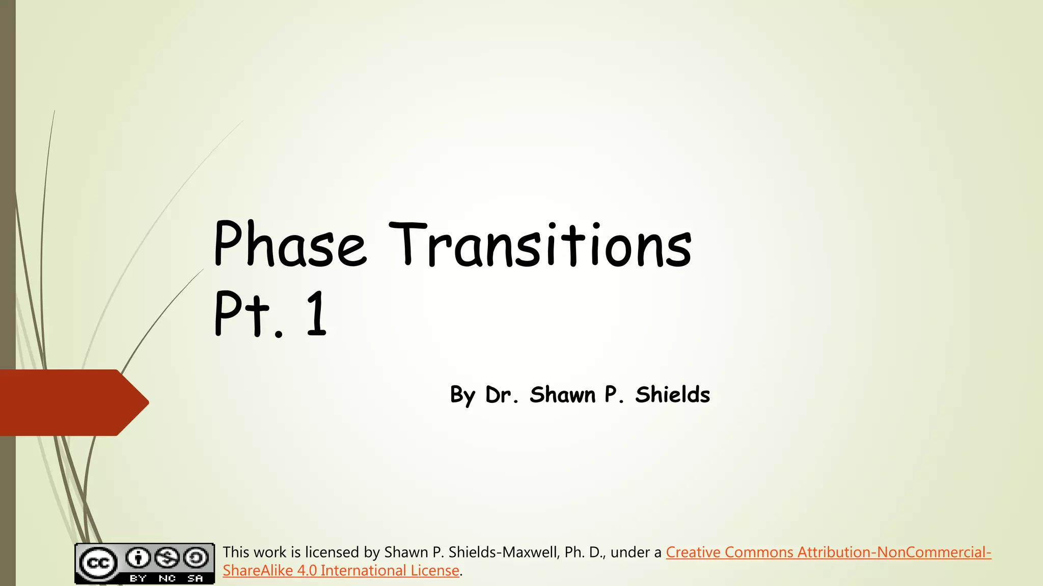 Chem 2 - Phase Transitions I | PPTX | Physics | Science