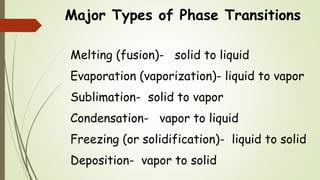 Chem 2 - Phase Transitions I | PPTX | Physics | Science