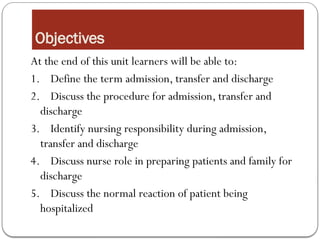 Unit 11 Process of Hospitalization for patient .pptx