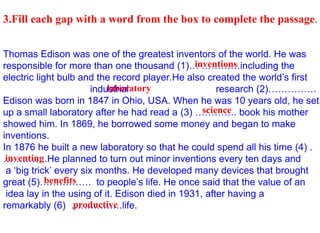 Unit 11 Science and Technology Lesson 5 Skills 1.ppt