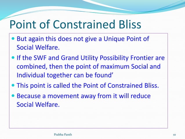 The Social welfare function | PPSX