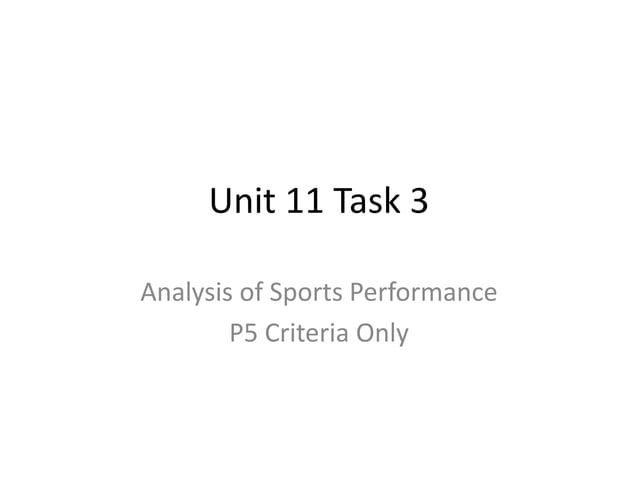 Unit 11 task 3 | PPT