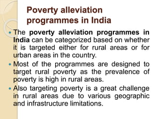 Human Resource Poverty alleviation program of india | PPT