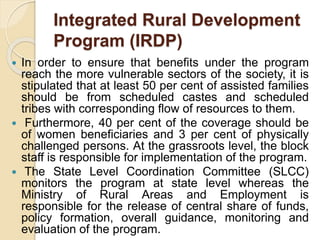 Human Resource Poverty alleviation program of india | PPT