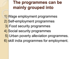 Human Resource Poverty alleviation program of india | PPT