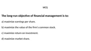 financial management unit 2 ppt of lpu . | PPTX