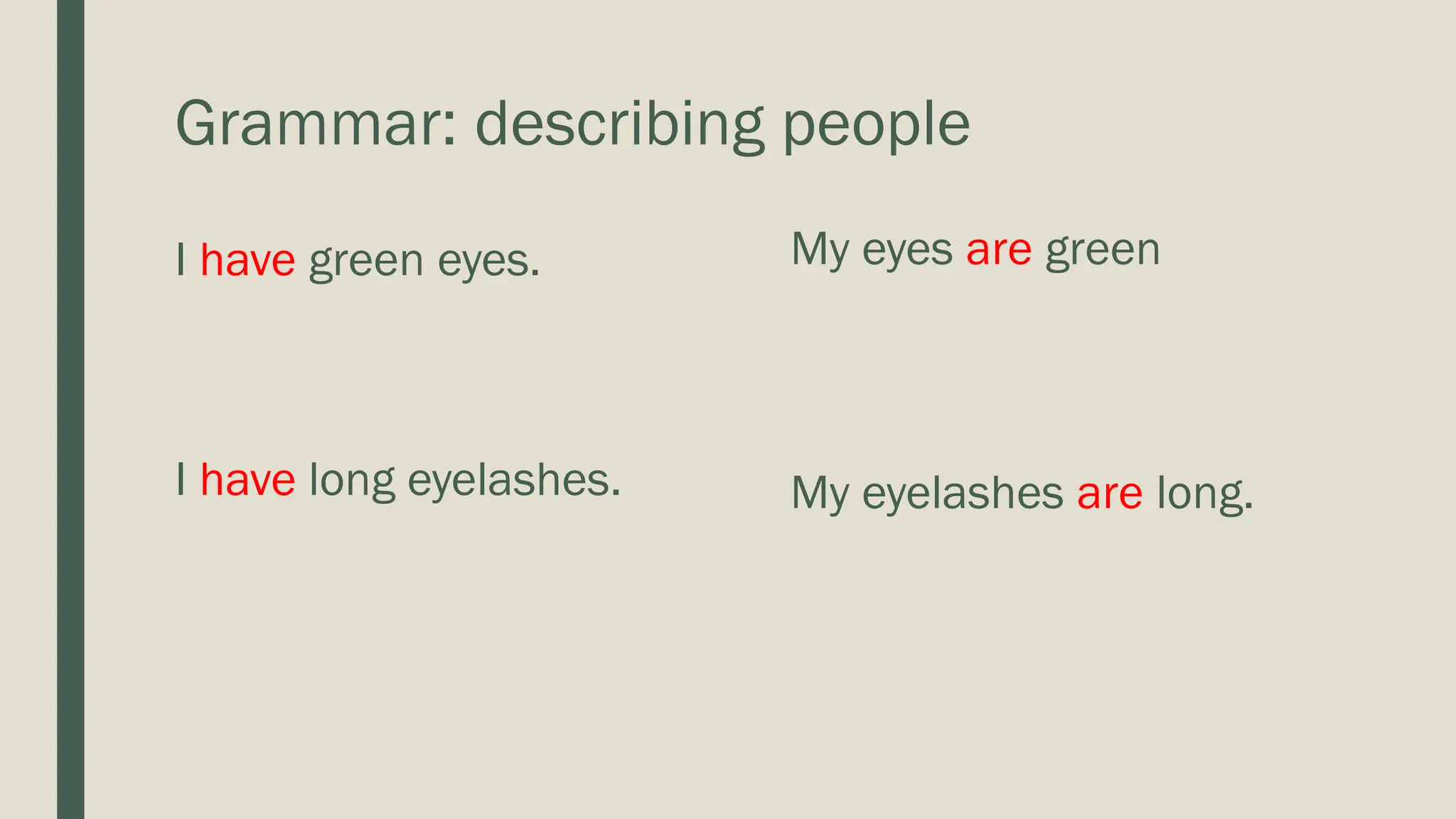 UNIT 12.-Body parts and adjectives to describe body | PPTX