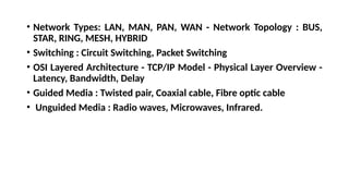 Introduction to networks-LAN,WAN,MAN-TOPOLOGY | PPTX