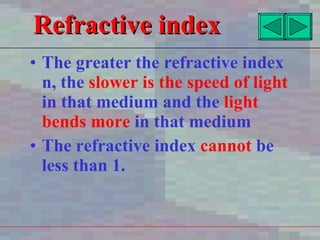 [Unit 12.2] refraction of light | PPT