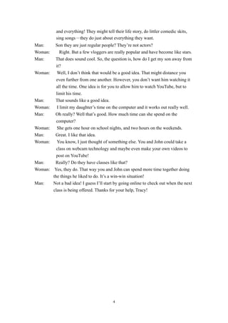 Unit 12 audio script | PDF