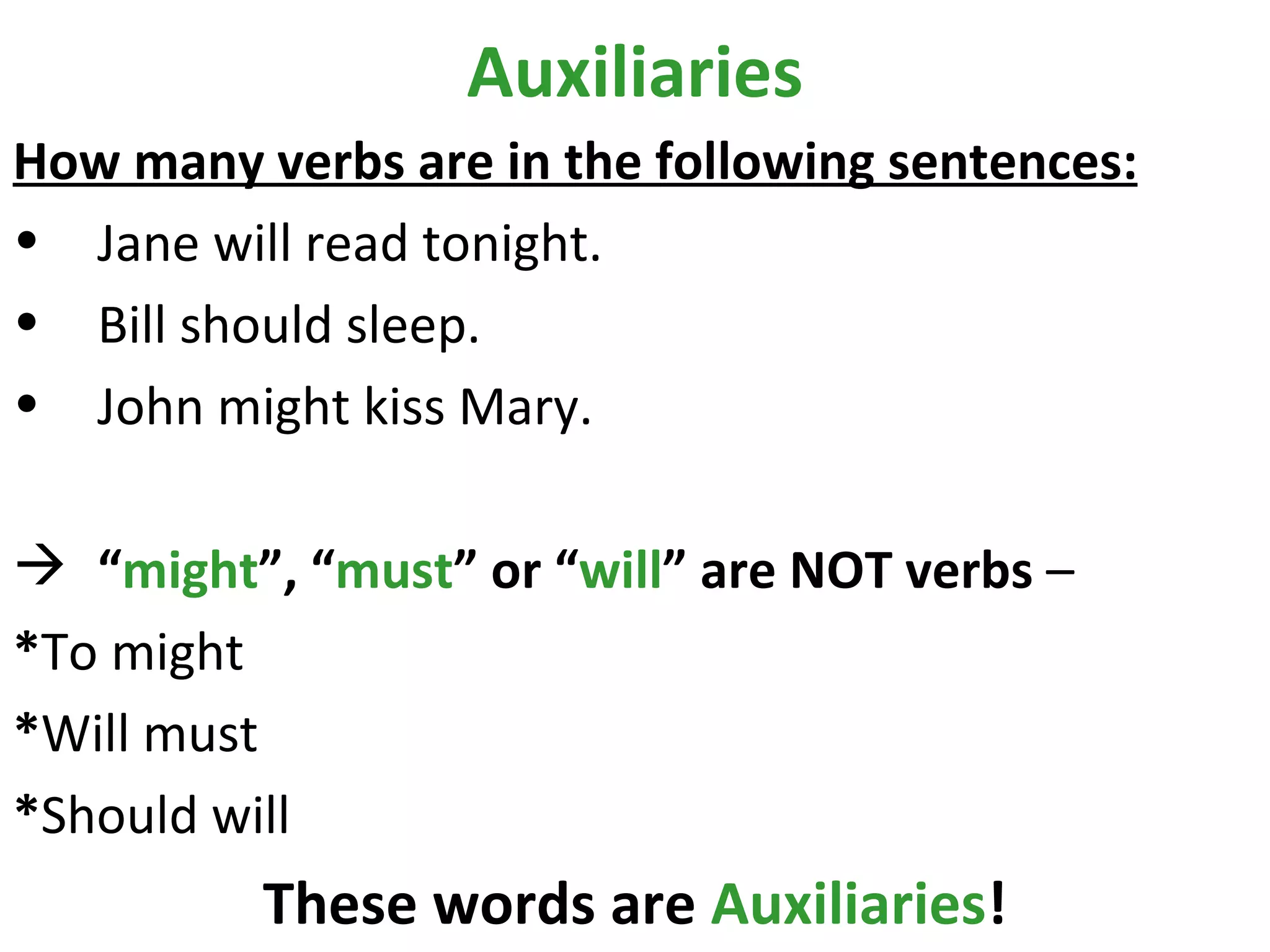 Unit 12 auxiliary phrases, forms of the verb and tense | PPT