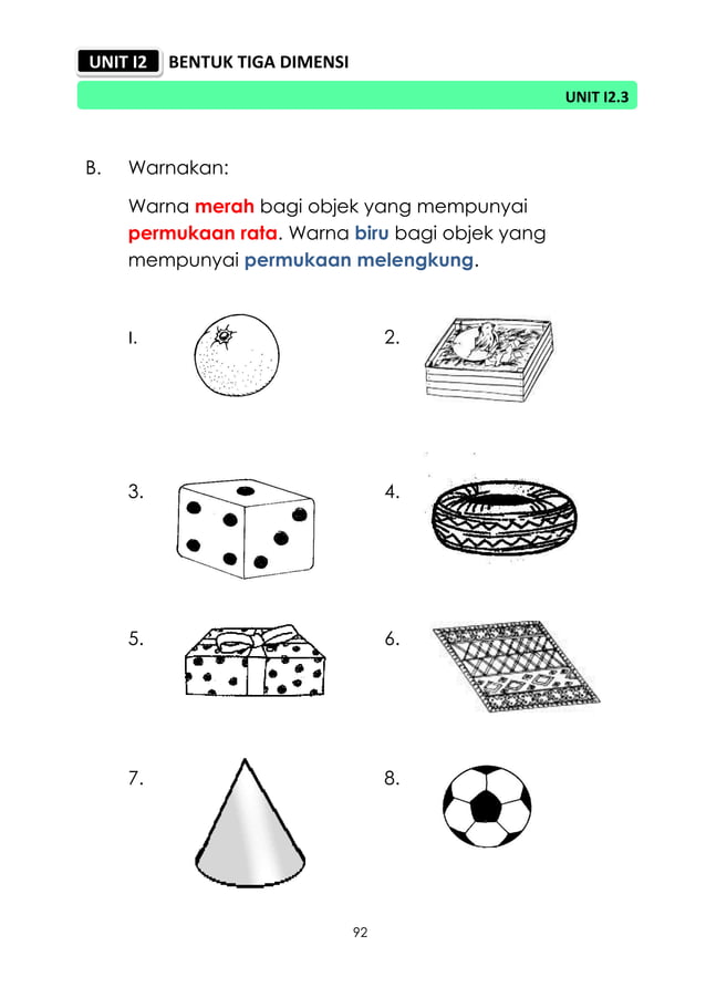 Unit 12 bentuk 3 d | PDF