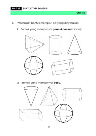 Unit 12 bentuk 3 d | PDF