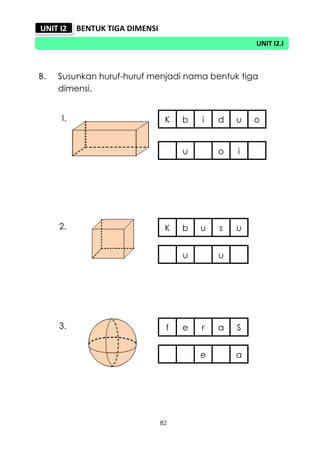 Unit 12 bentuk 3 d | PDF