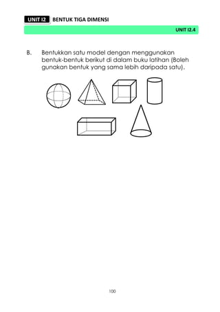 Unit 12 bentuk 3 d | PDF