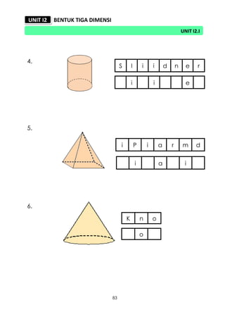 Unit 12 bentuk 3 d | PDF