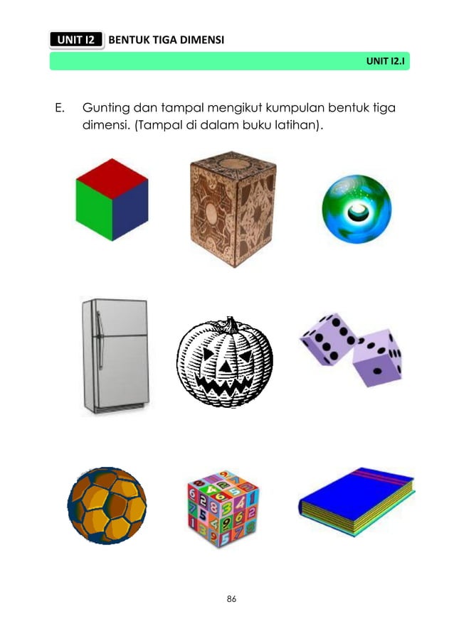 Unit 12 bentuk 3 d | PDF