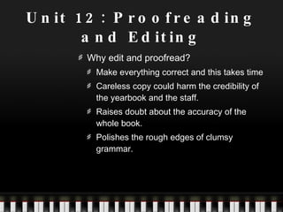 Unit 12 Proofreading & Editing | PPT | Books and Literature