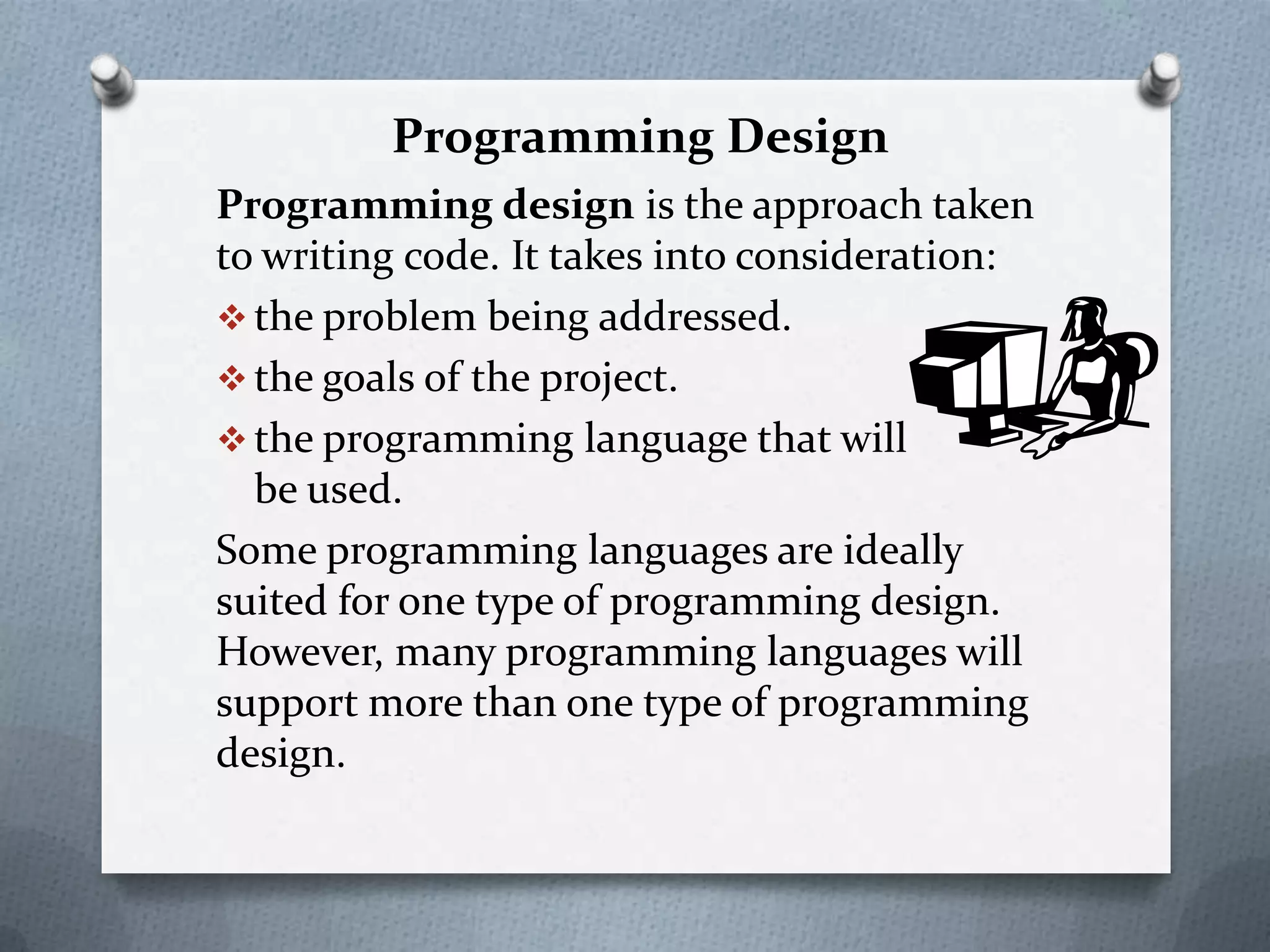 Unit 12 sec 2-programming design | PPTX