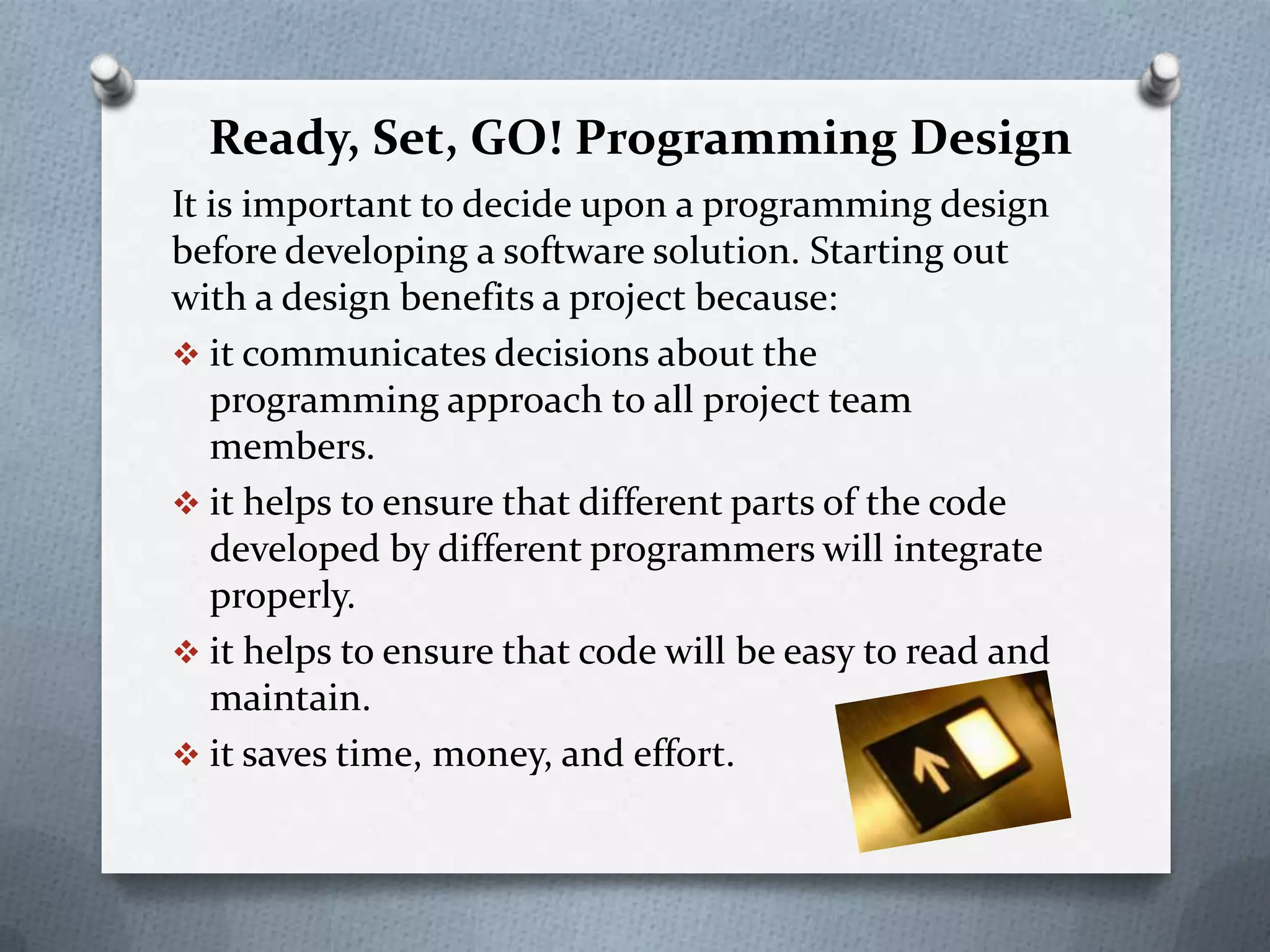 Unit 12 sec 2-programming design | PPTX
