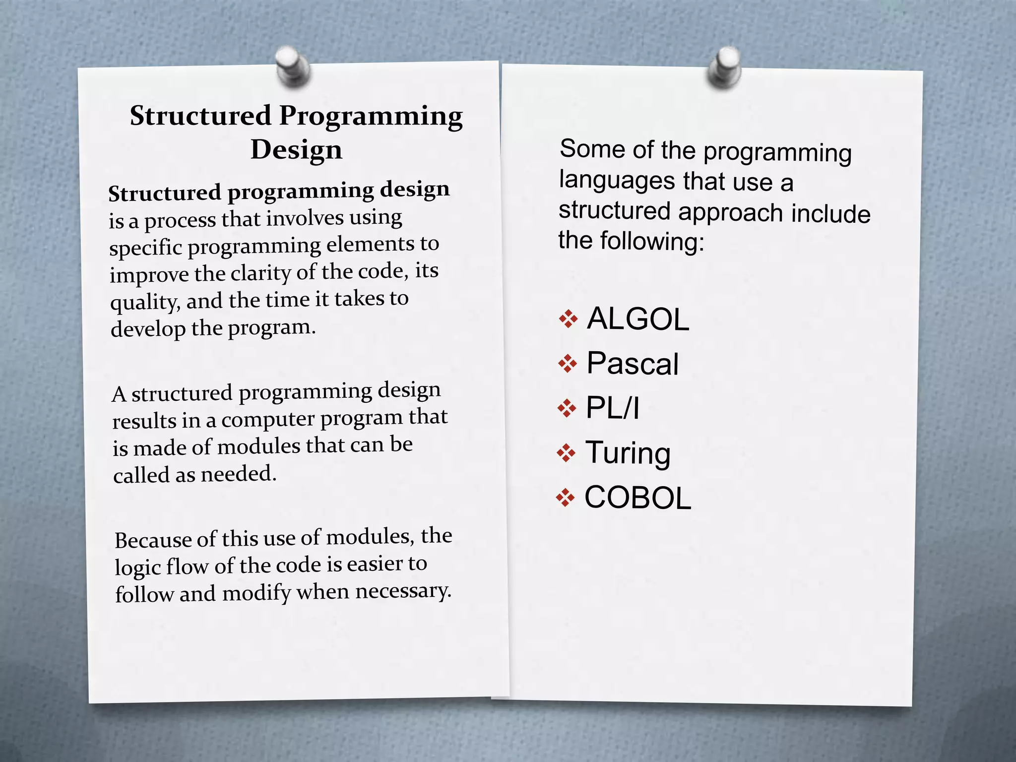 Unit 12 sec 2-programming design | PPTX
