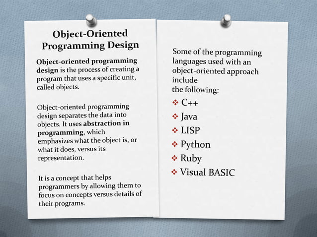 Unit 12 sec 2-programming design | PPTX