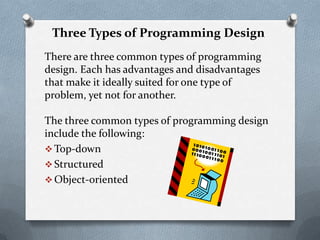 Unit 12 sec 2-programming design | PPTX