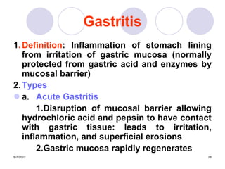 Unit 1_ 2 Hiatal hernia, Achalasia, Esophageal cancer, Gastritis, Ulcer ...
