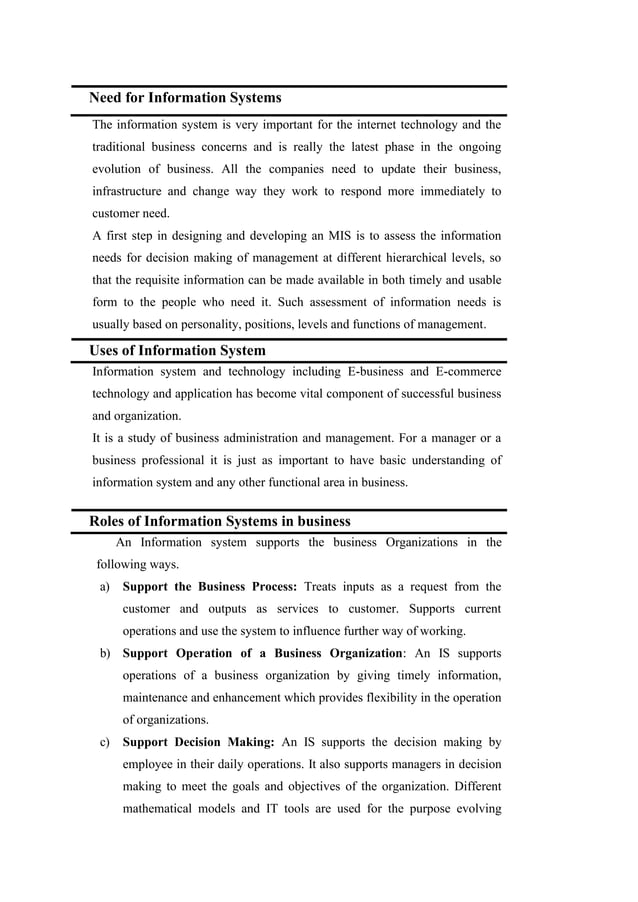 Management Information and Computer Application | PDF | Executive ...